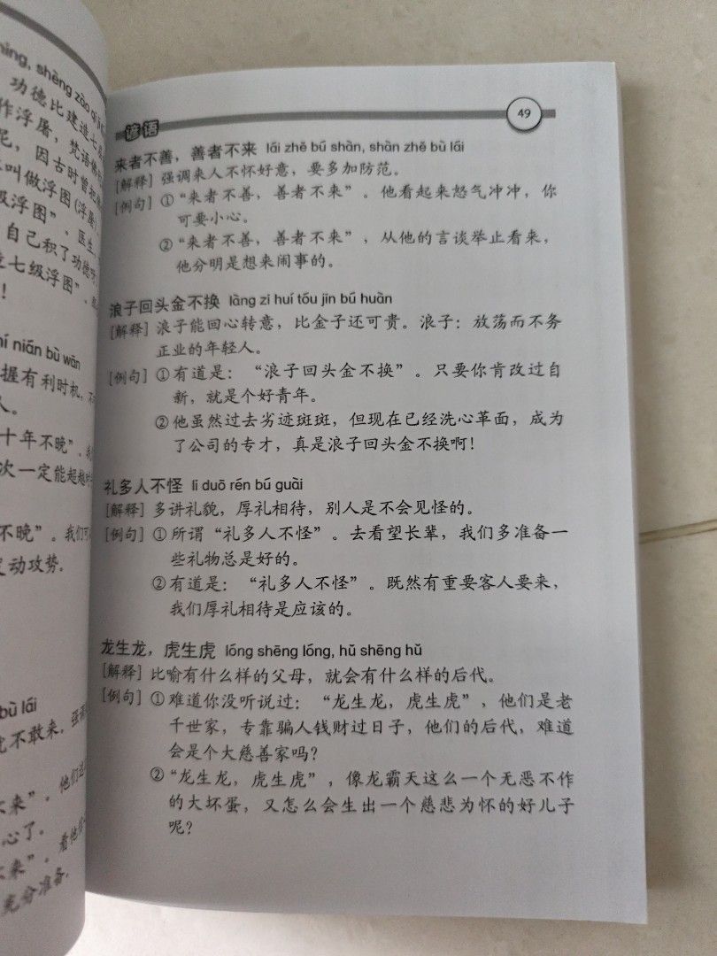 Chinese Idioms and Phrases Textbook, Hobbies & Toys, Books & Magazines ...