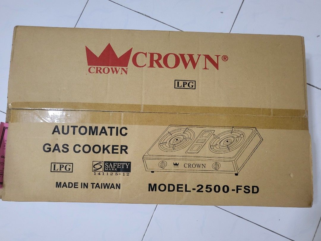Crown Automatic Gas Cooker - Model 2500-FSD, TV & Home Appliances ...