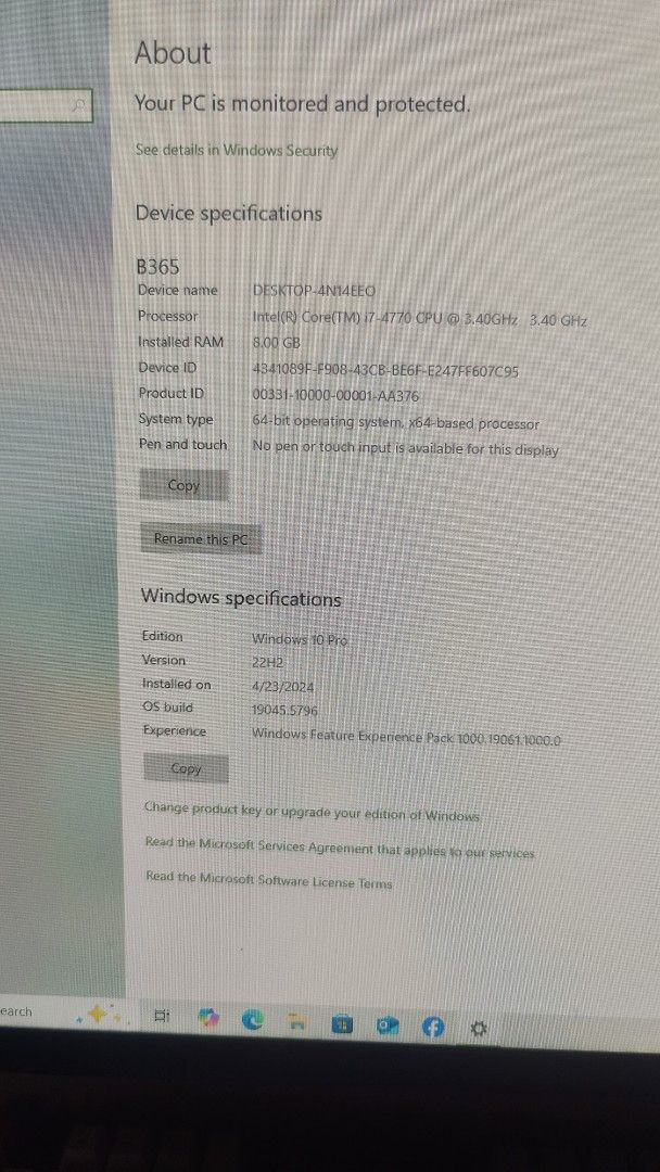 Desktop PC with Monitor, Keyboard, and Mouse, Computers & Tech ...