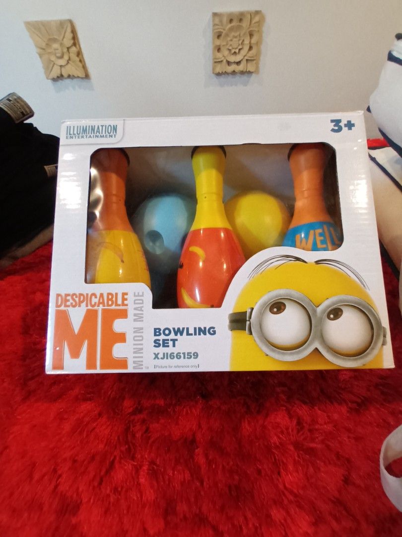Despicable Me Minion Bowling Set, Hobbies & Toys, Toys & Games on Carousell