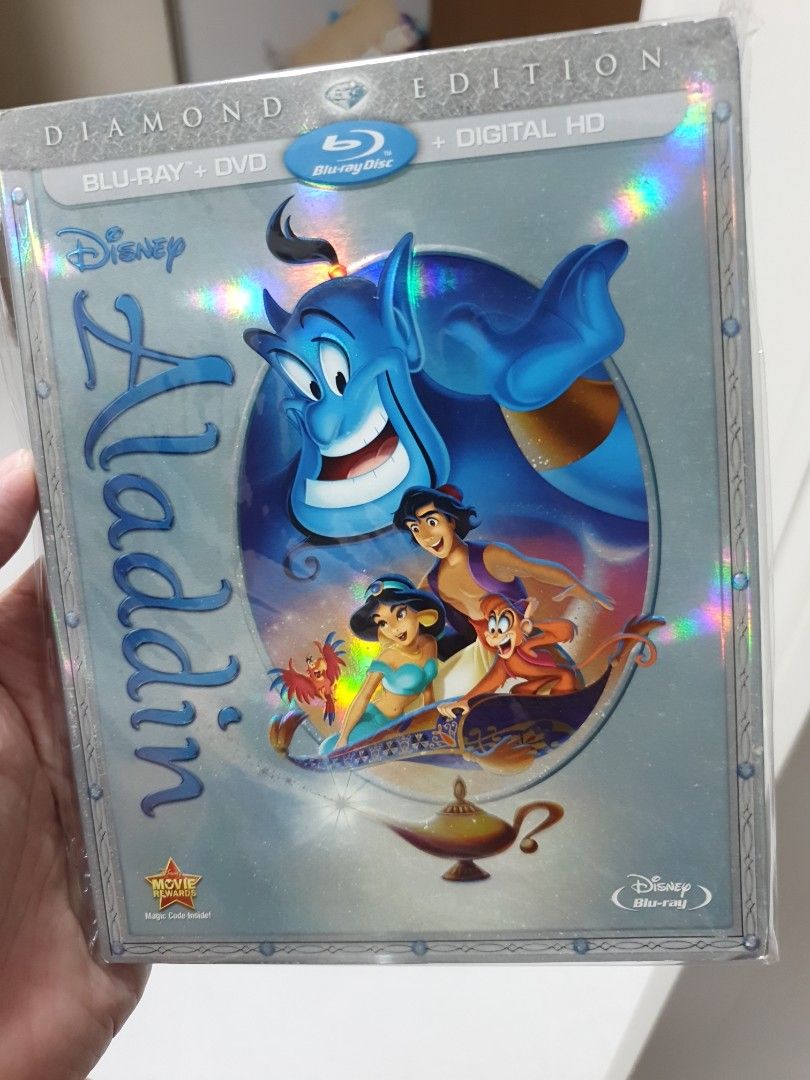 Disney Aladdin Diamond Edition Blu Ray, Hobbies & Toys, Music & Media ...