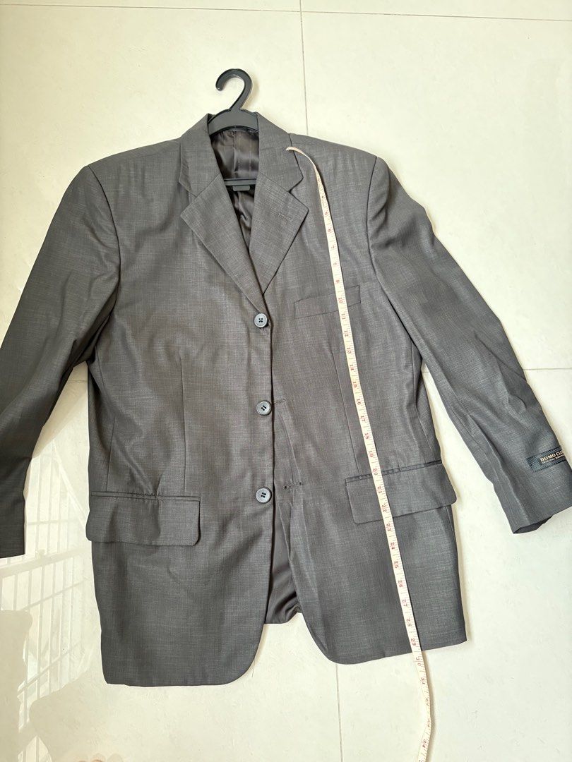 Domo Club Grey Blazer, Men's Fashion, Coats, Jackets and Outerwear on ...