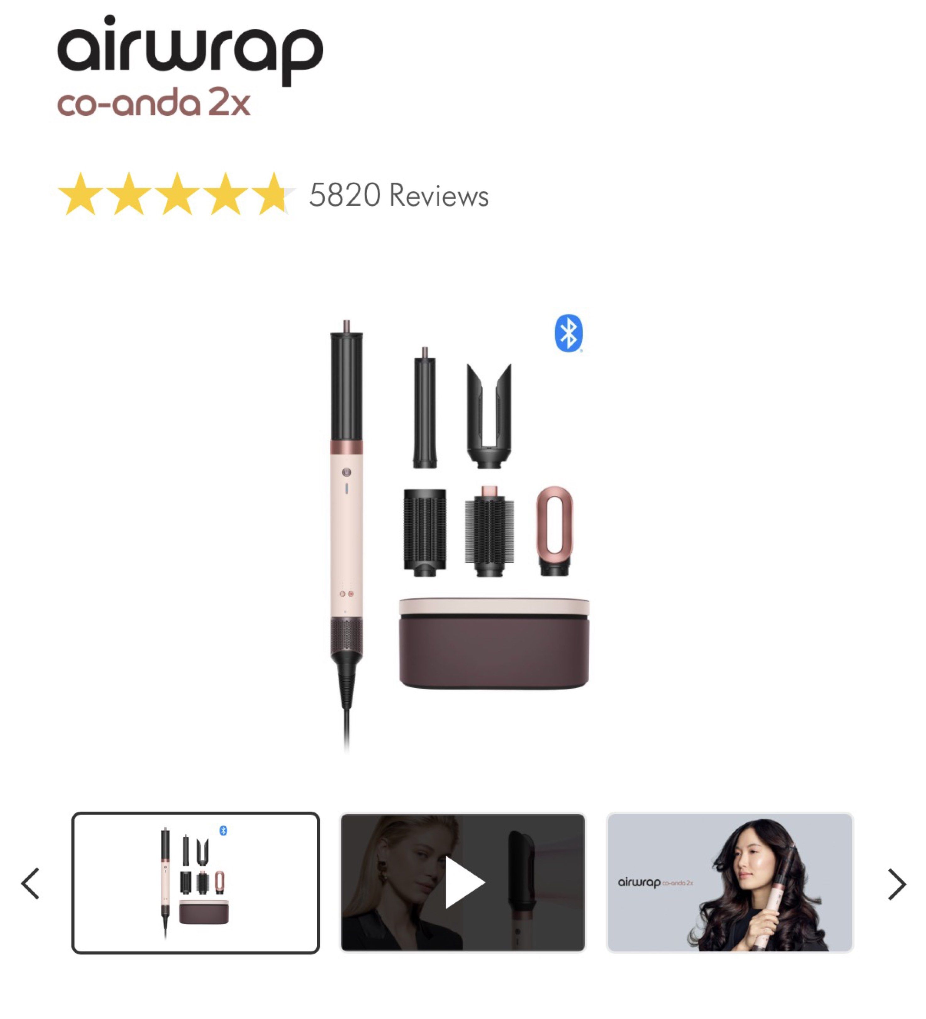 Dyson Airwrap Coanda 2x - 6-in-1 Hair Styler Straight + Wavy, Beauty ...