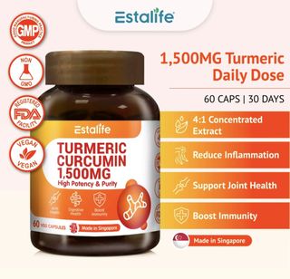Xandro Bcm-95 turmeric curcumin 400mg, Health & Nutrition, Health ...
