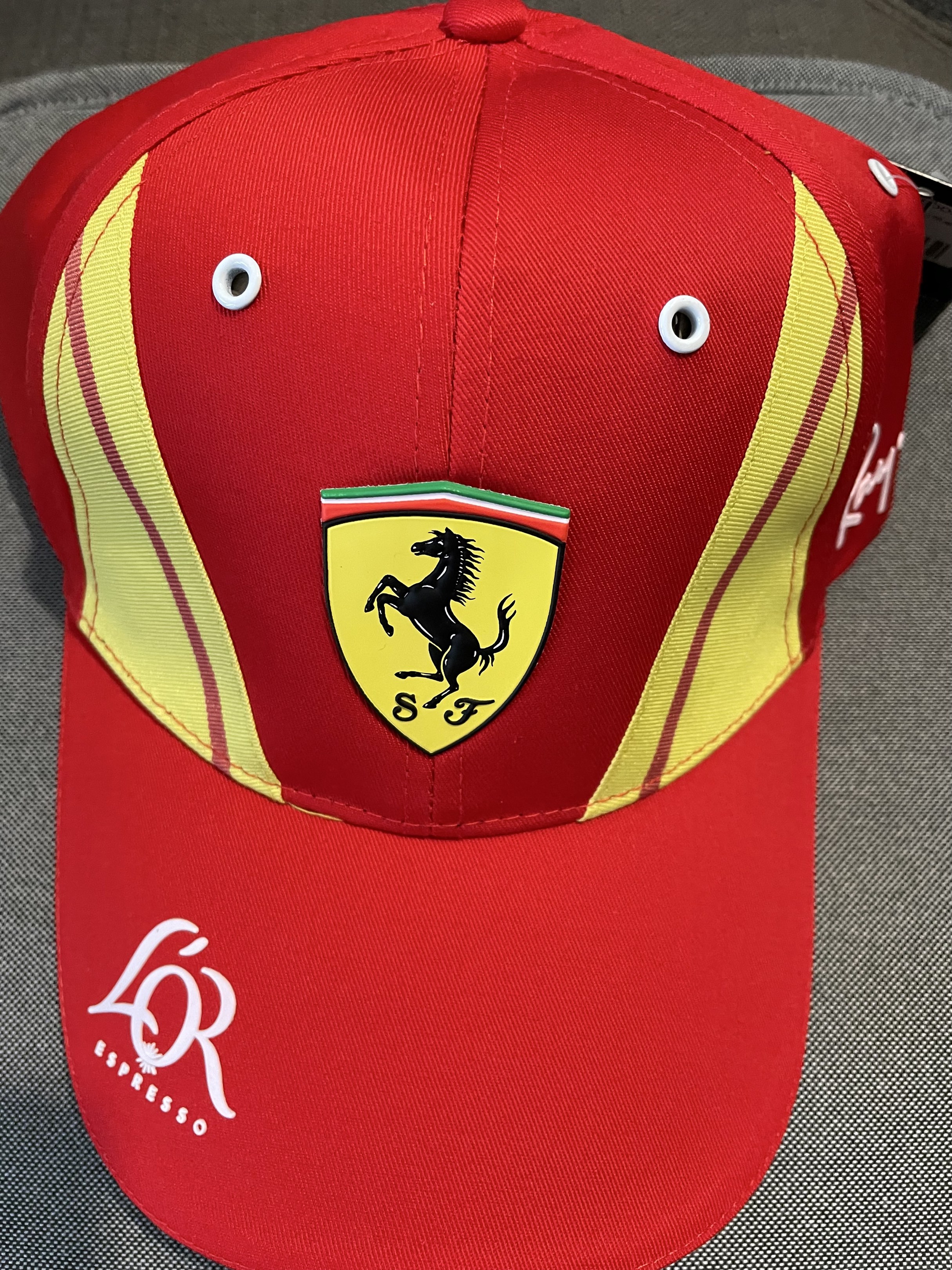 Ferrari Racing Cap with Ray-Ban Logo, Men's Fashion, Watches ...