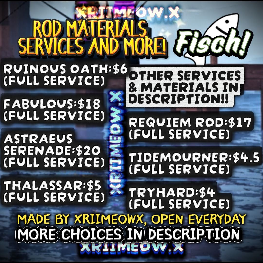 Fisch Cheapest Roblox Exalted Relic, Cosmic Relic, Requiem Rod, Wind ...