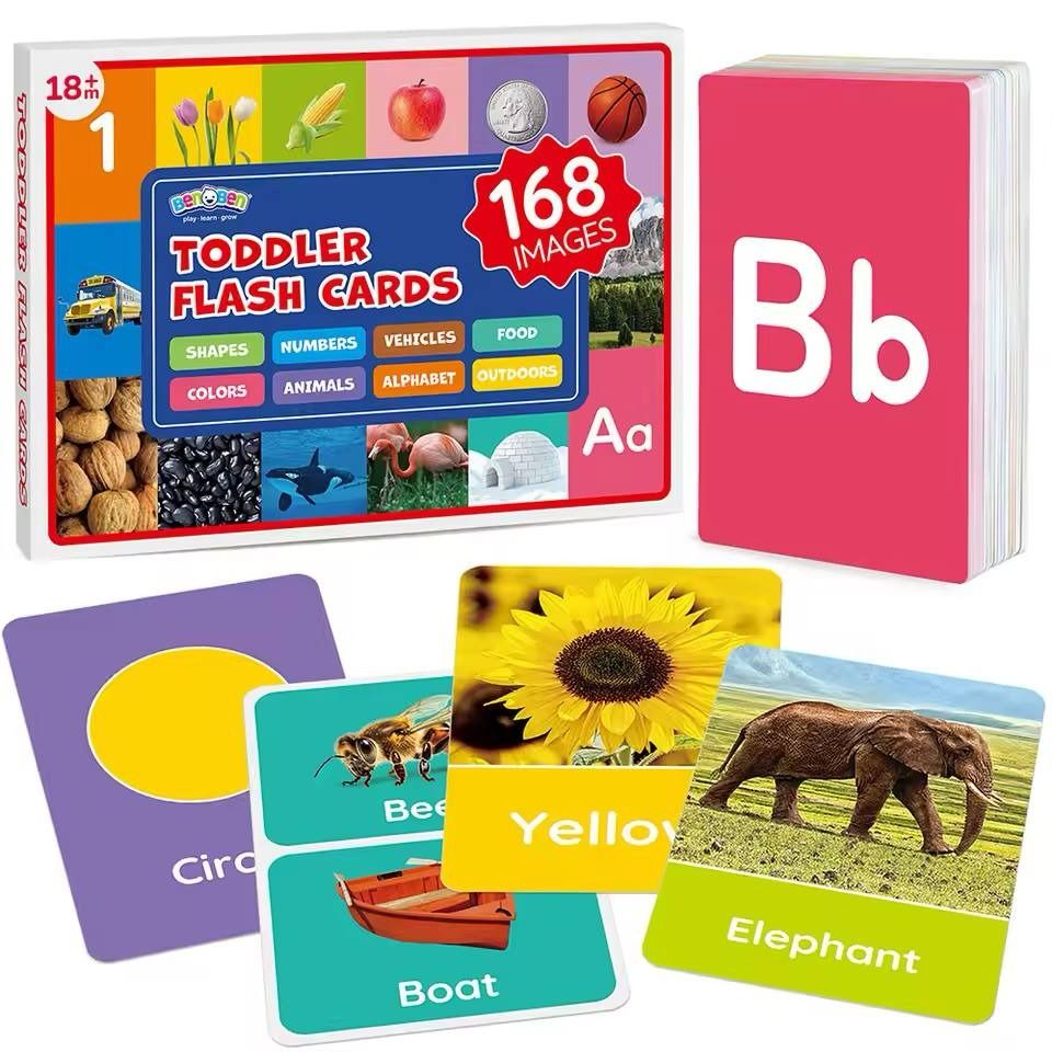 Flash Cards for Toddlers, 84 Double-Sided Educational Flashcards ...