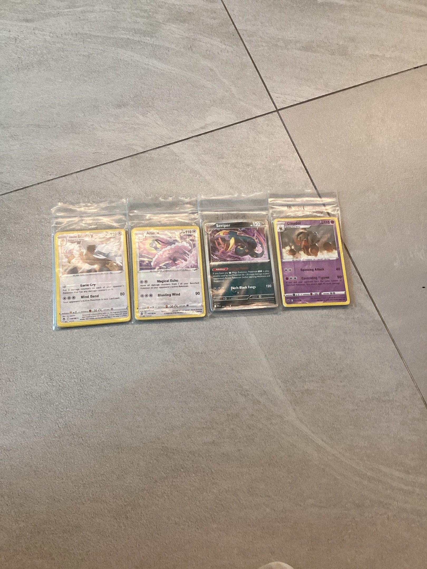 Four packs bundle Pokémon cards, Hobbies & Toys, Toys & Games on Carousell