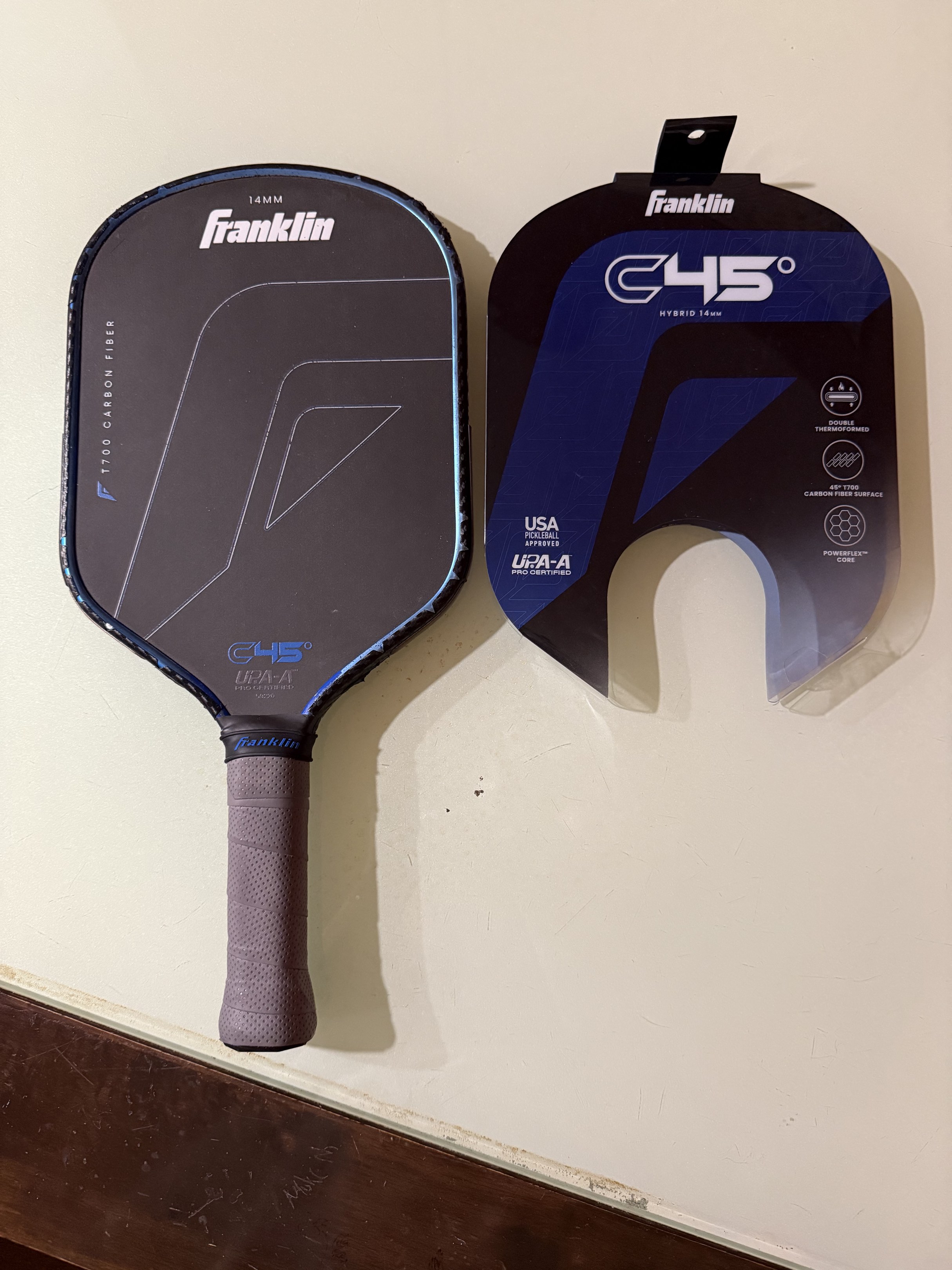 Franklin C45 hybrid 14mm pickleball paddle, Sports Equipment, Sports ...