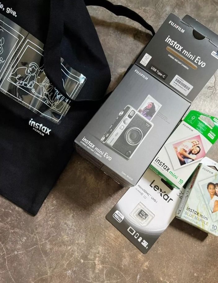 Fujifilm Instax Mini Evo Hybrid Instant Camera, Photography, Cameras on ...