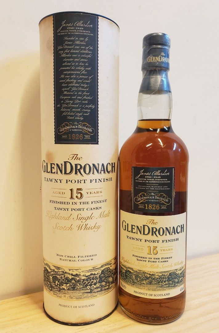 GlenDronach Tawny Port Finish 15 Year Old (Billy Walker), 嘢食 & 嘢飲, 酒精飲料 ...