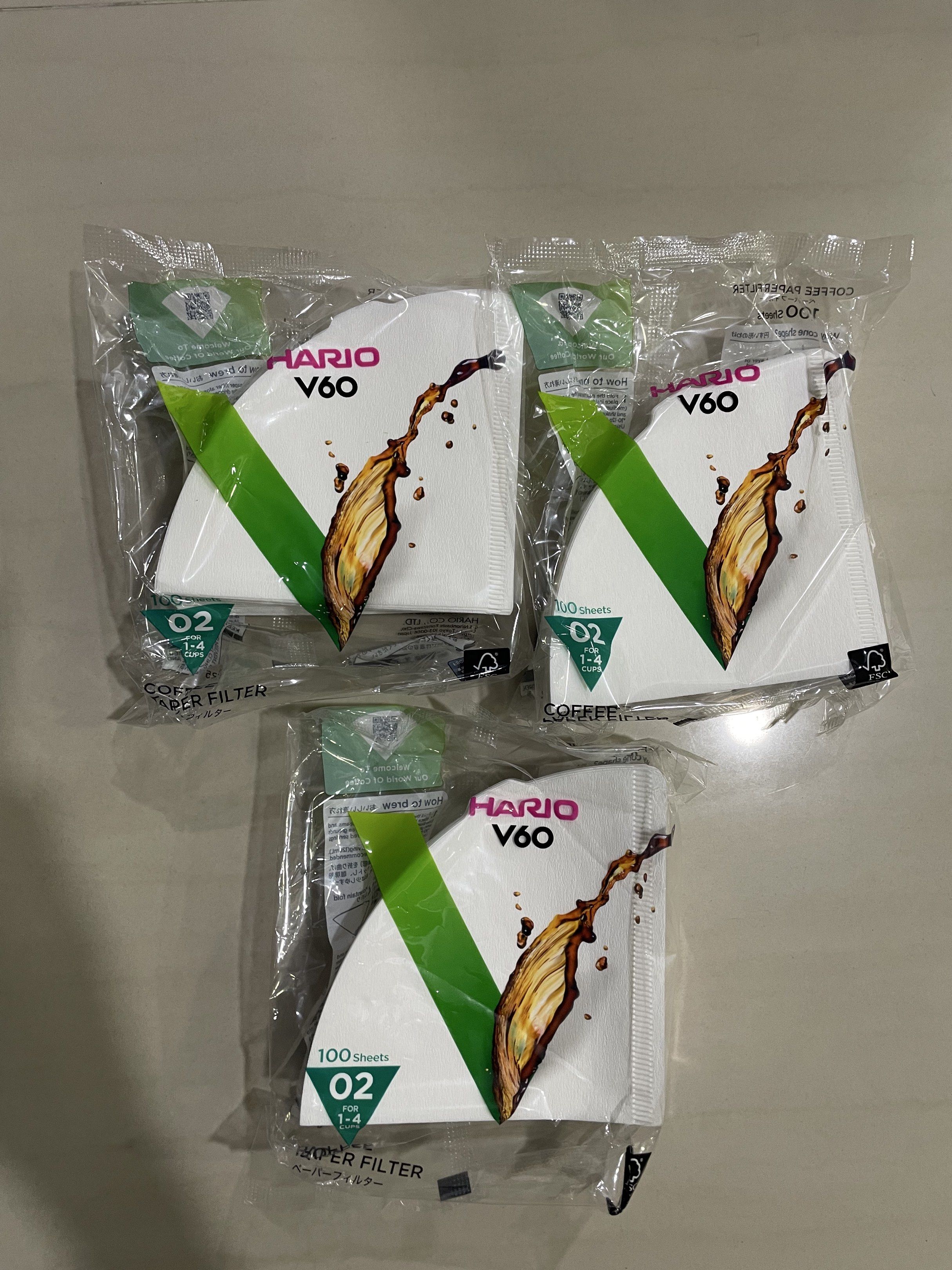 Hario V60 02 Filter Paper (I00 pieces), Food & Drinks, Other Food ...