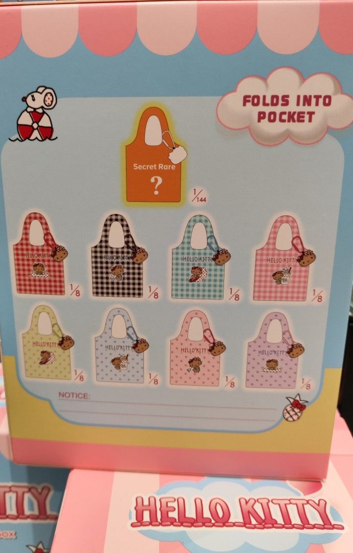 Hello Kitty Pouch with Foldable Bag Blind Box, Hobbies & Toys, Toys ...