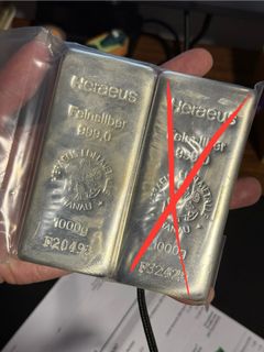 1Kg heraeus SILVER BAR, Hobbies & Toys, Memorabilia & Collectibles ...