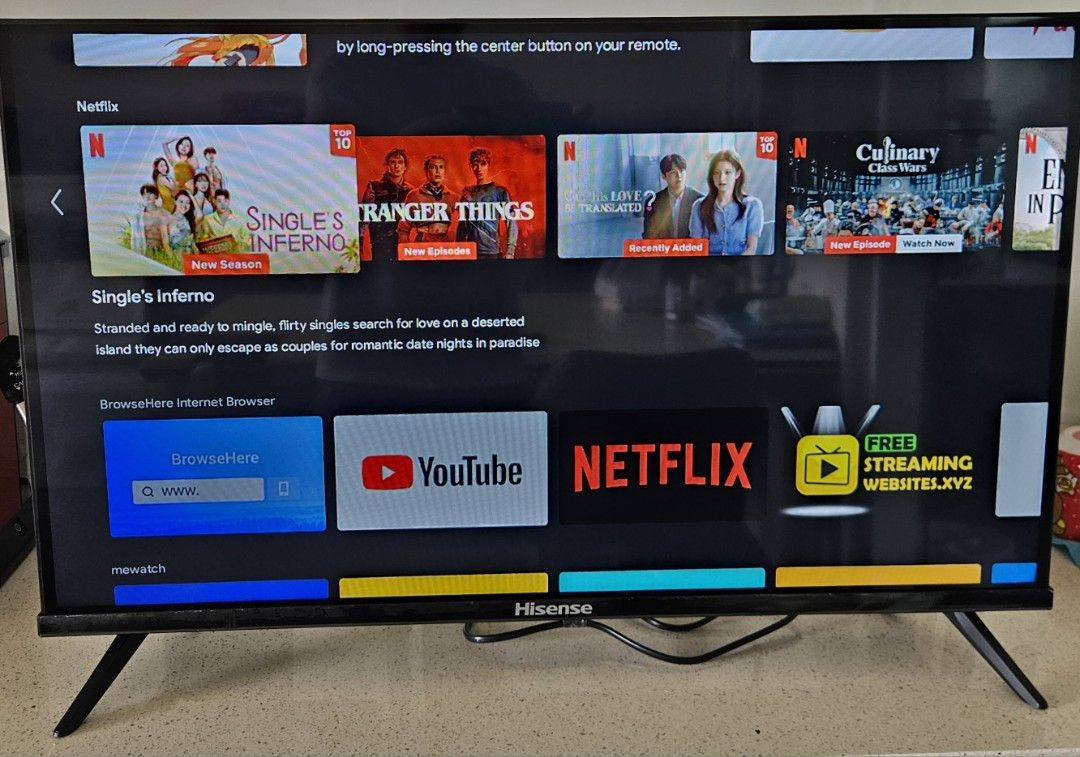 Hisense Smart TV, TV & Home Appliances, TV & Entertainment, TV on Carousell