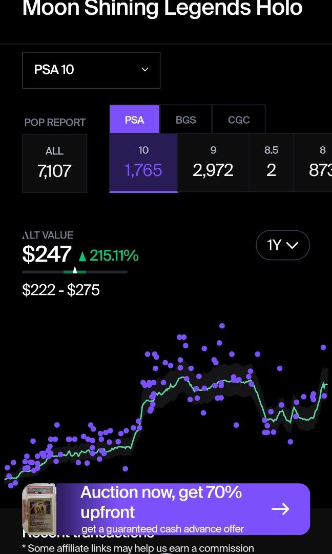 (Huat Cert) PSA 10 Shining Legends Shining Arceus Pokemon Card Slab ...