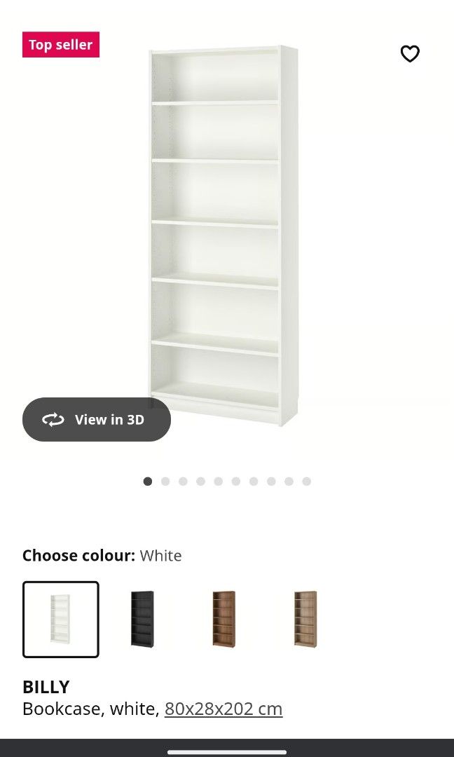 IKEA Billy Bookcase with Glass Doors, Furniture & Home Living ...