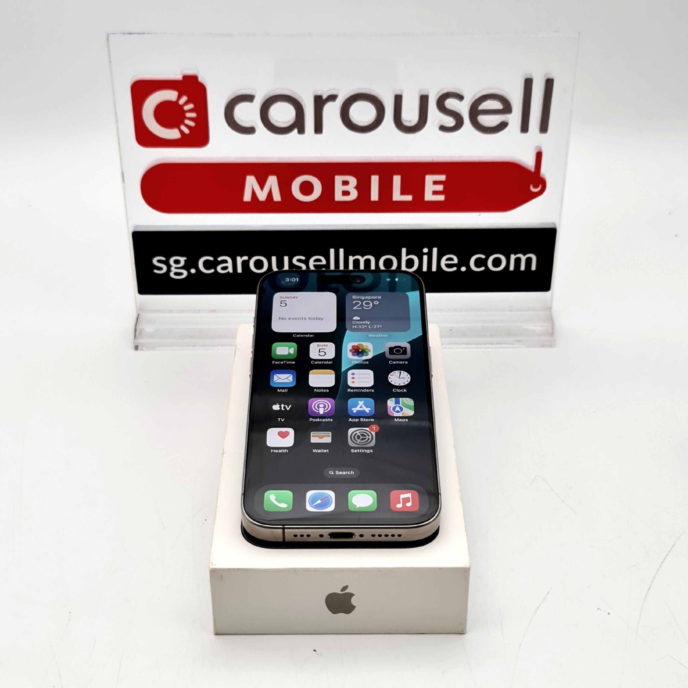 iPhone 15 Pro 256GB Natural Titanium, Mobile Phones & Gadgets, Mobile ...