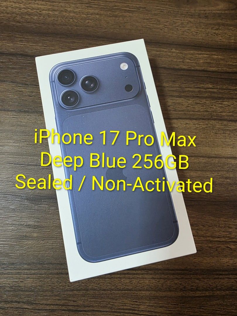 iPhone 17 Pro Max 256GB Deep Blue, Mobile Phones & Gadgets, Mobile ...
