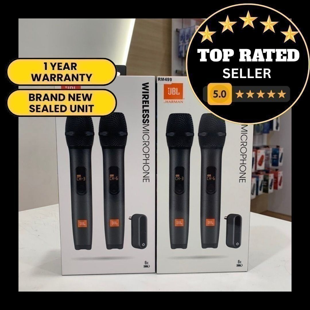 JBL Wireless Microphone Mic (JBL Malaysia Set) (Fixed Price), Audio ...