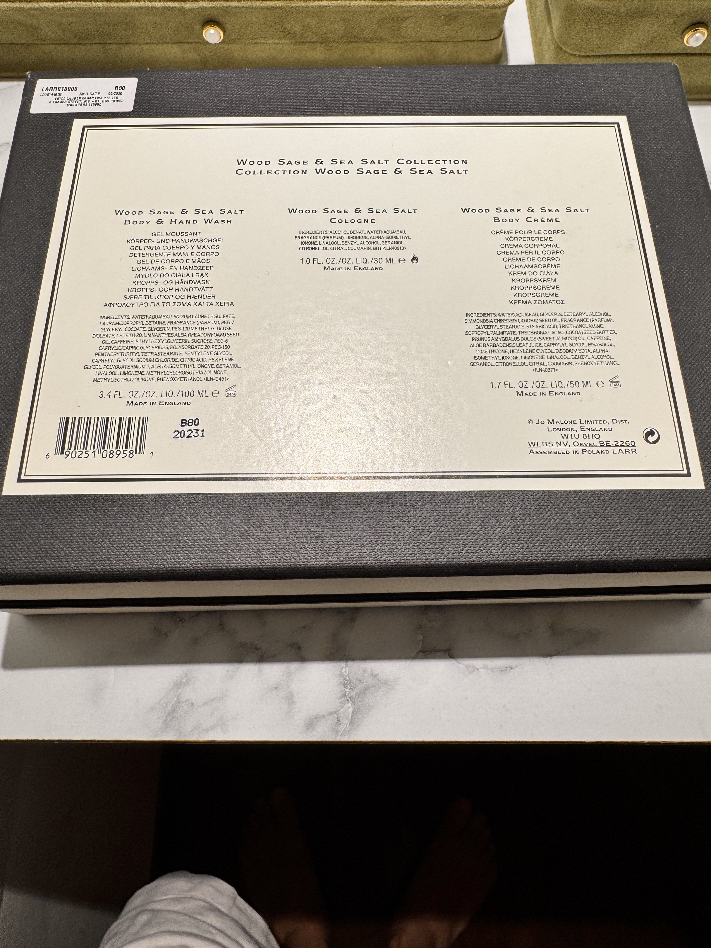 Jo Malone Wood Sage & Sea Salt Gift Set, Beauty & Personal Care ...