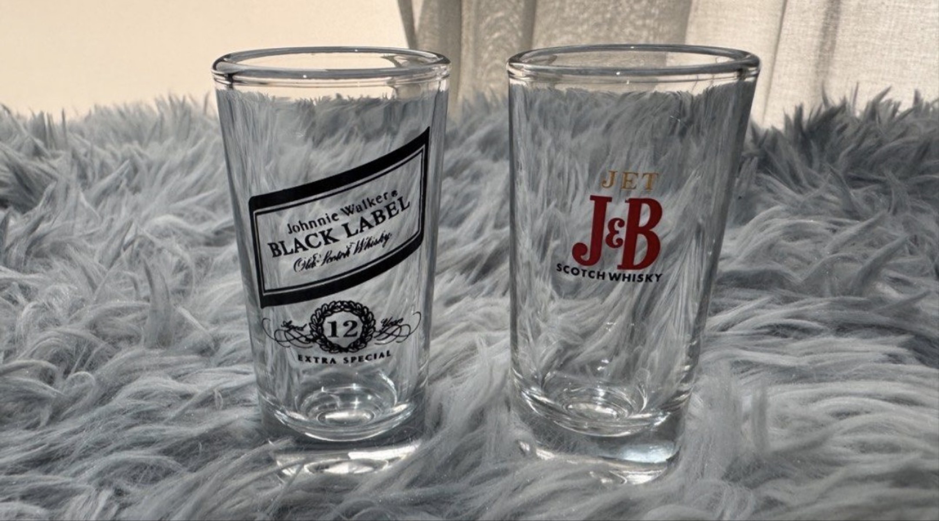 JOHNNIE WALKER BLACK LABEL & J&B SHOT GLASSES, Food & Drinks, Beverages ...