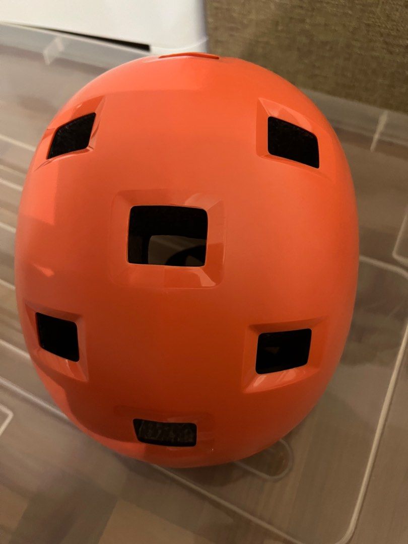 [Kids] Orange Bicycle Helmet (Decathlon XS), Sports Equipment, Bicycles ...