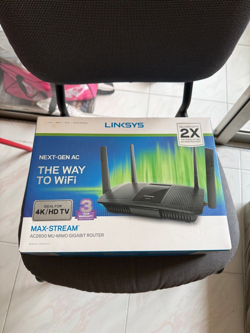 Linksys Max-Stream AC2600 MU-MIMO Gigabit Router, Computers & Tech ...