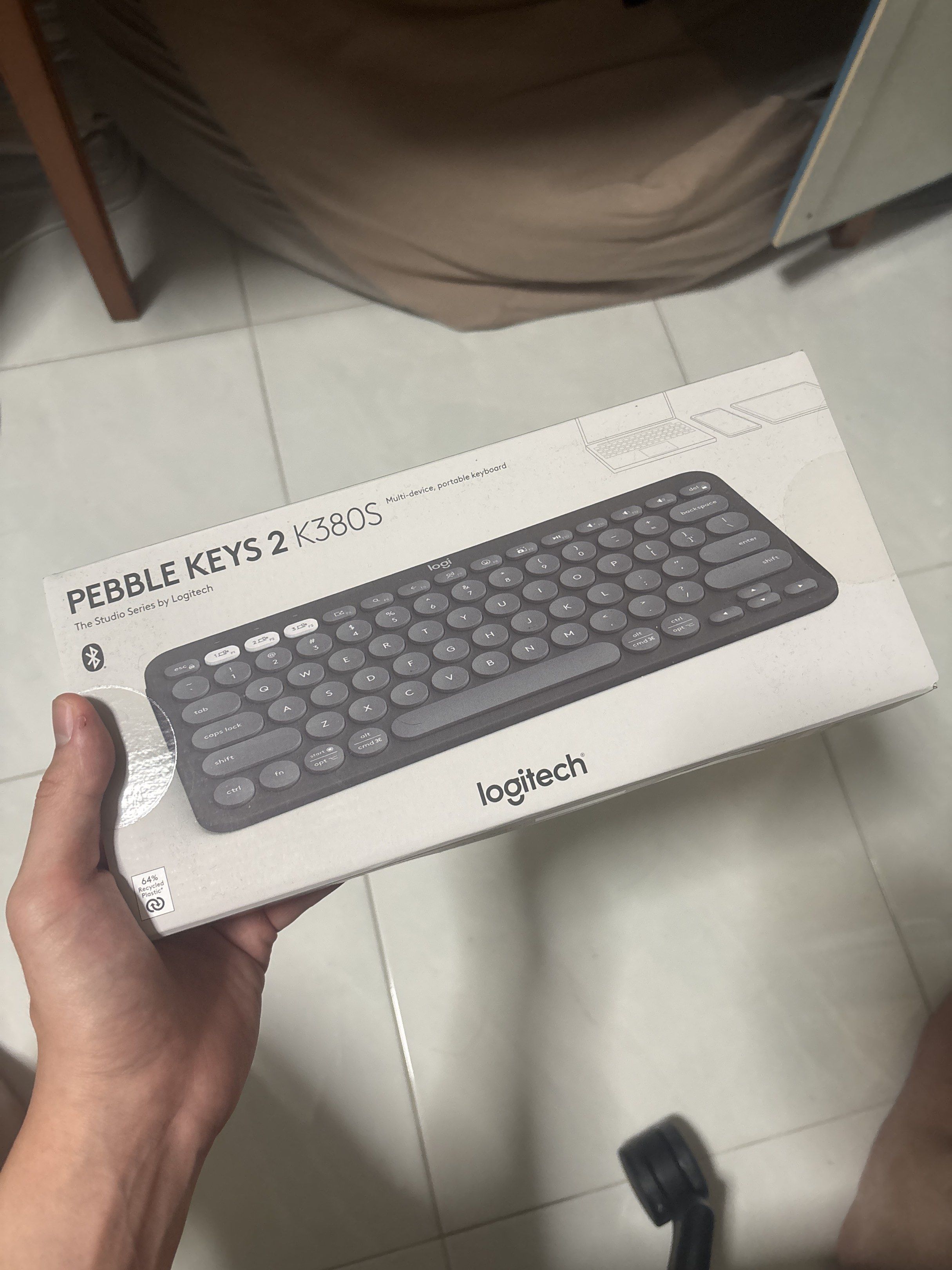 Logitech Pebble Keys 2 K380s Wireless Keyboard, Computers & Tech, Parts ...