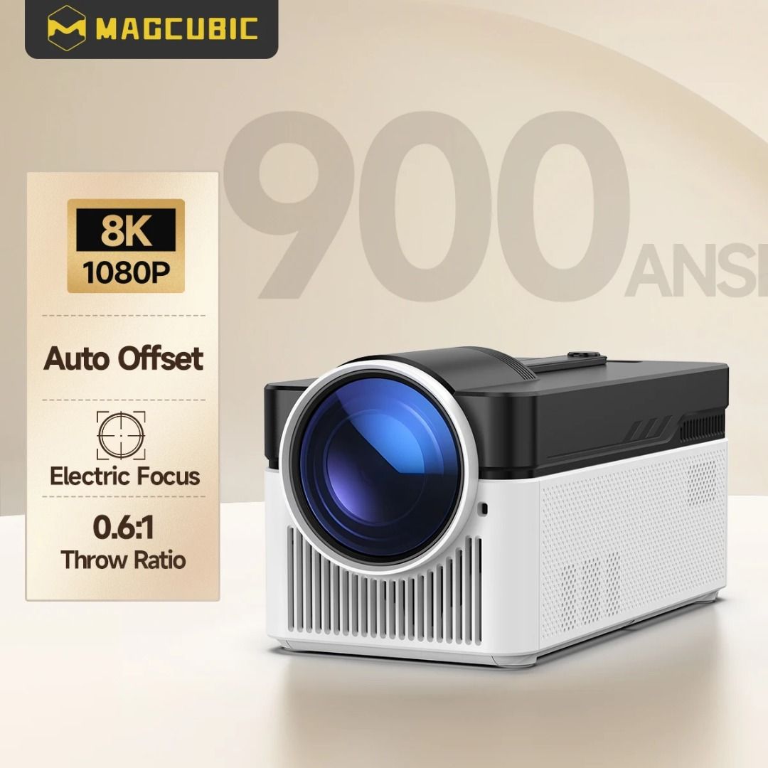 Magcubic 8K Ultra Short Throw Projector with Auto Offset 4K 1080P ...