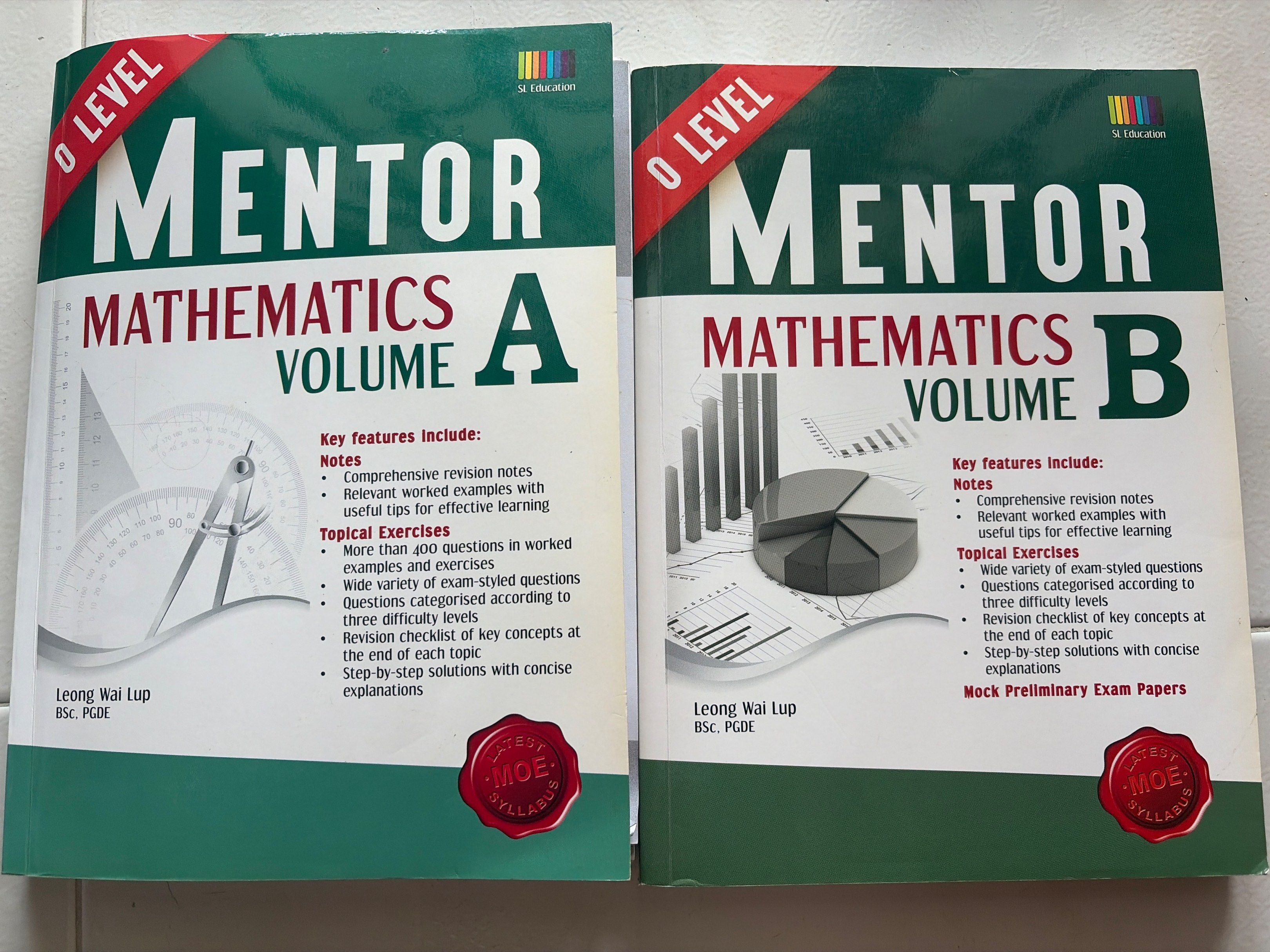 Mentor O Level Mathematics Volume A & B, Hobbies & Toys, Books ...