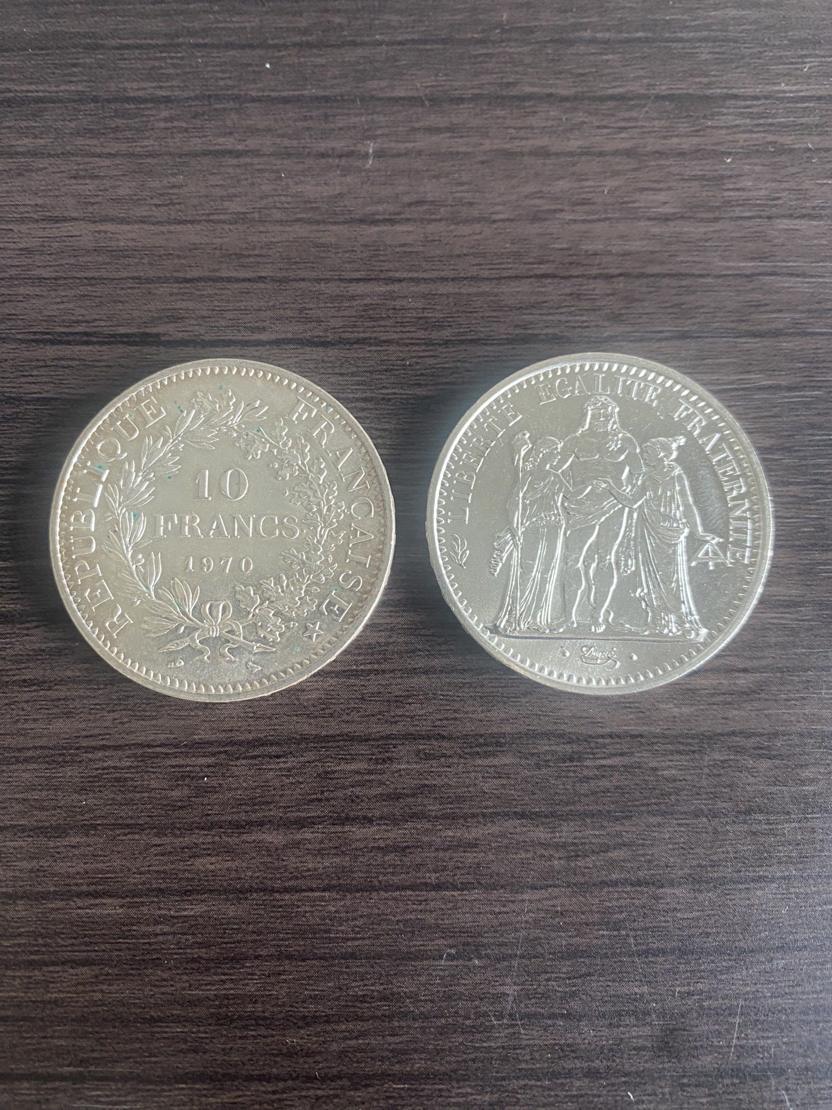 MINT and at MELT 10 Francs Hercule Silver tube, Hobbies & Toys ...