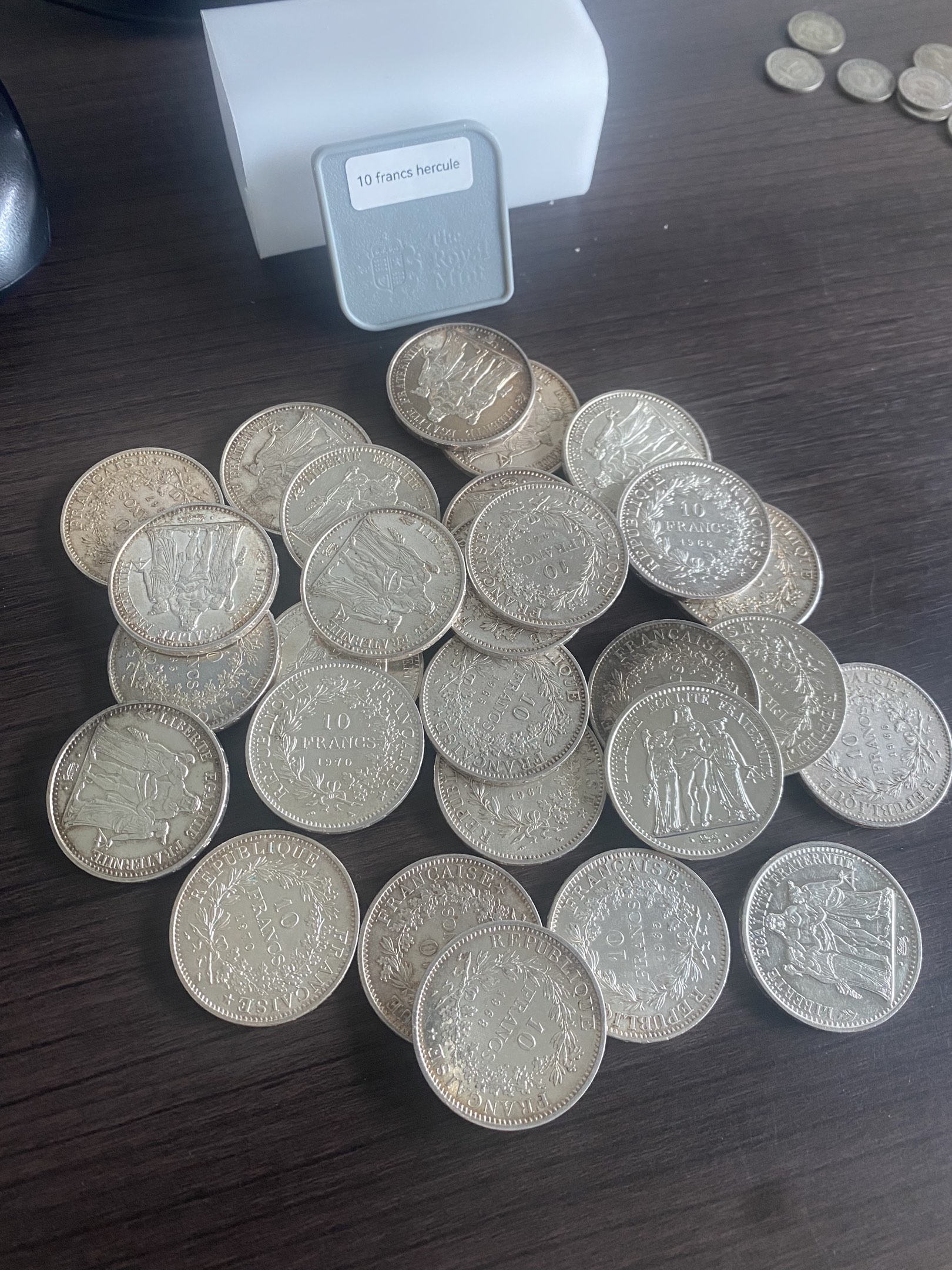 MINT and at MELT 10 Francs Hercule Silver tube, Hobbies & Toys ...