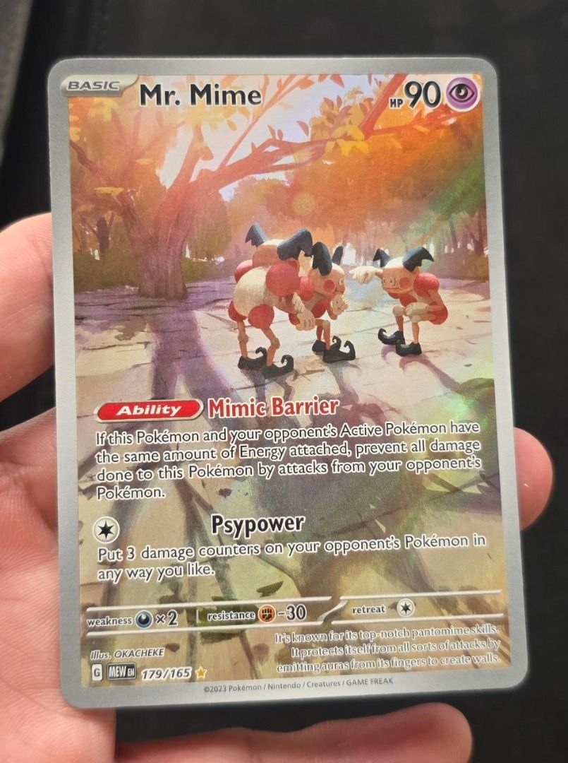 Mr. Mime #179 - Pokemon Scarlet & Violet 151 Illustration Rare - LP+ ...