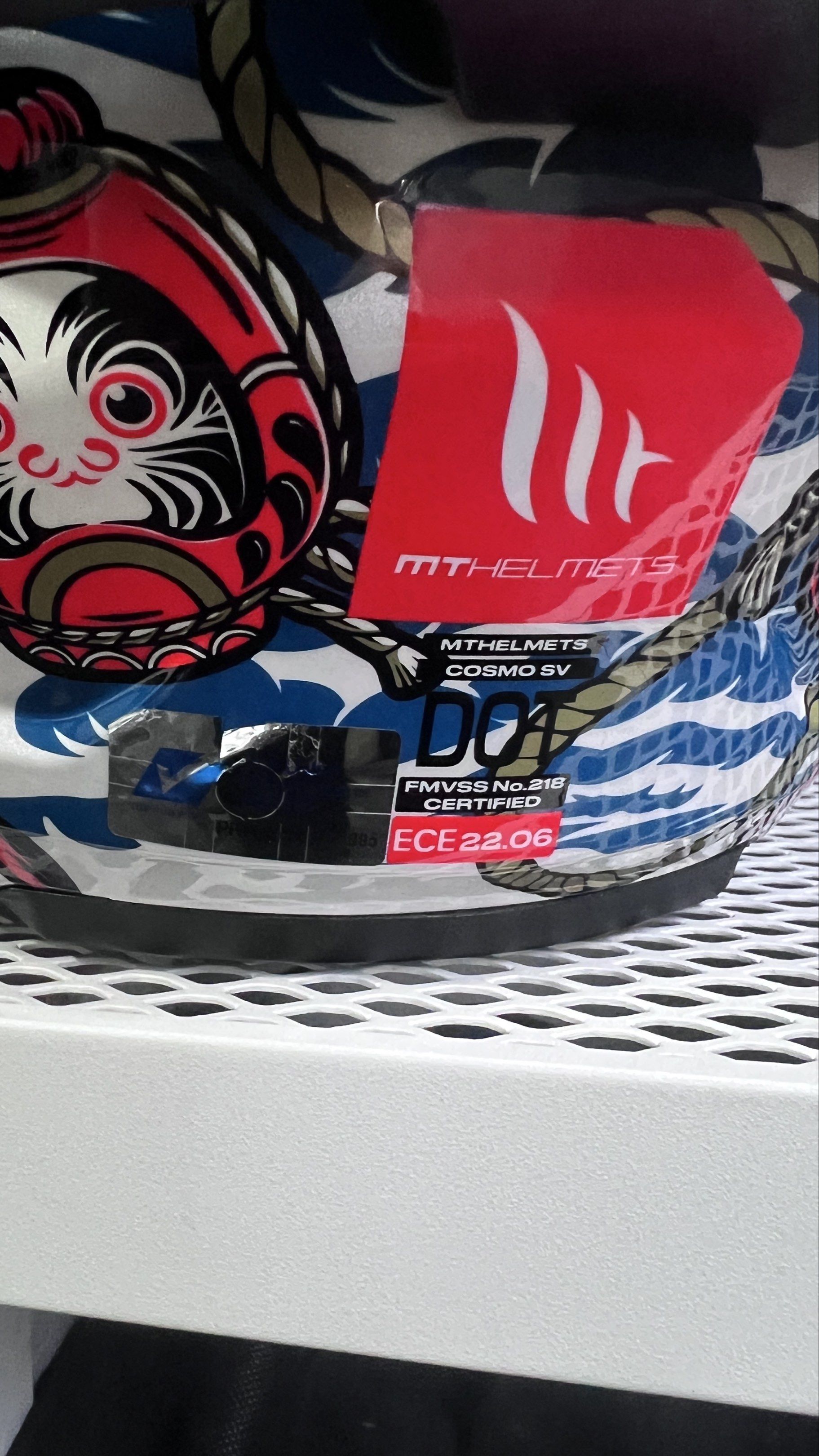 MT Helmet Cosmo Panda, Motorcycles, Motorcycle Apparel on Carousell