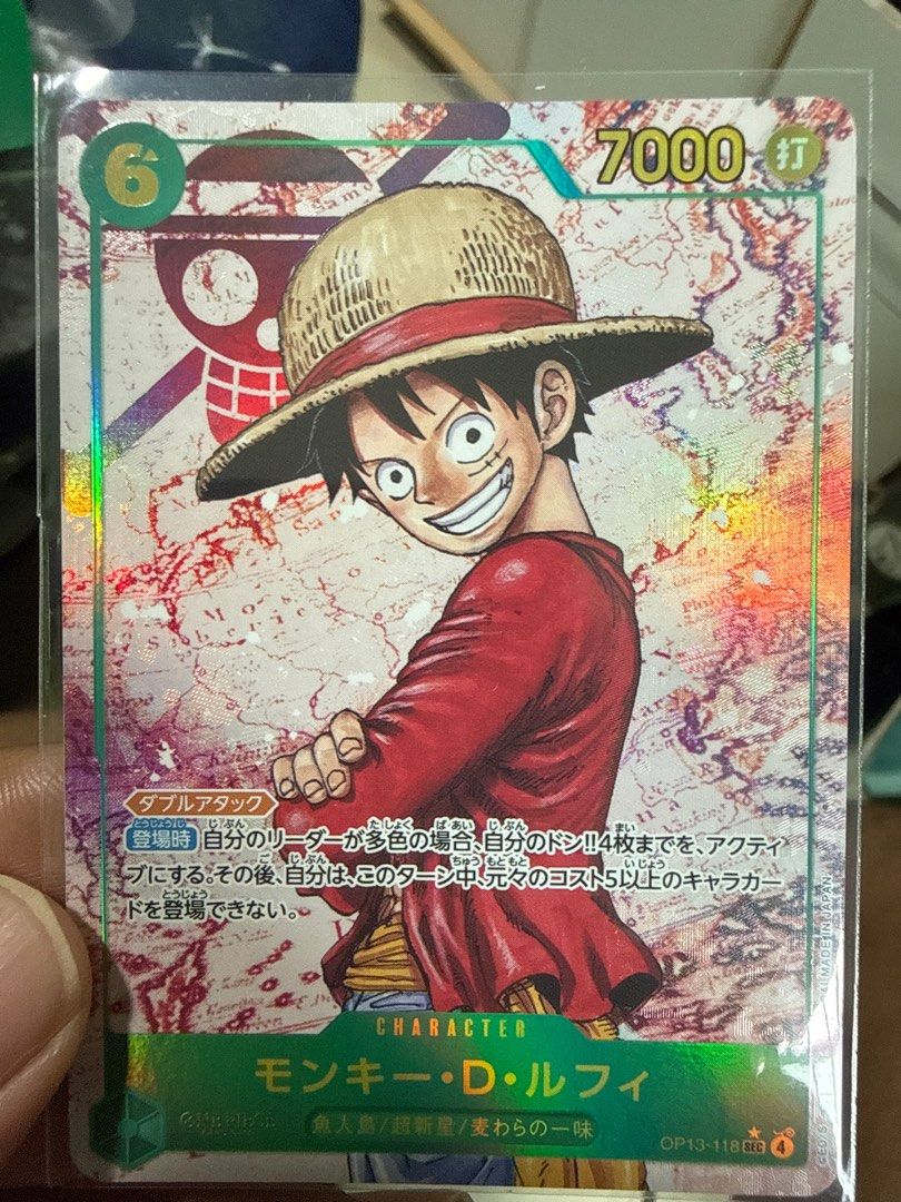 One Piece Card Game - Monkey D. Luffy OP13 AA, Hobbies & Toys, Toys ...