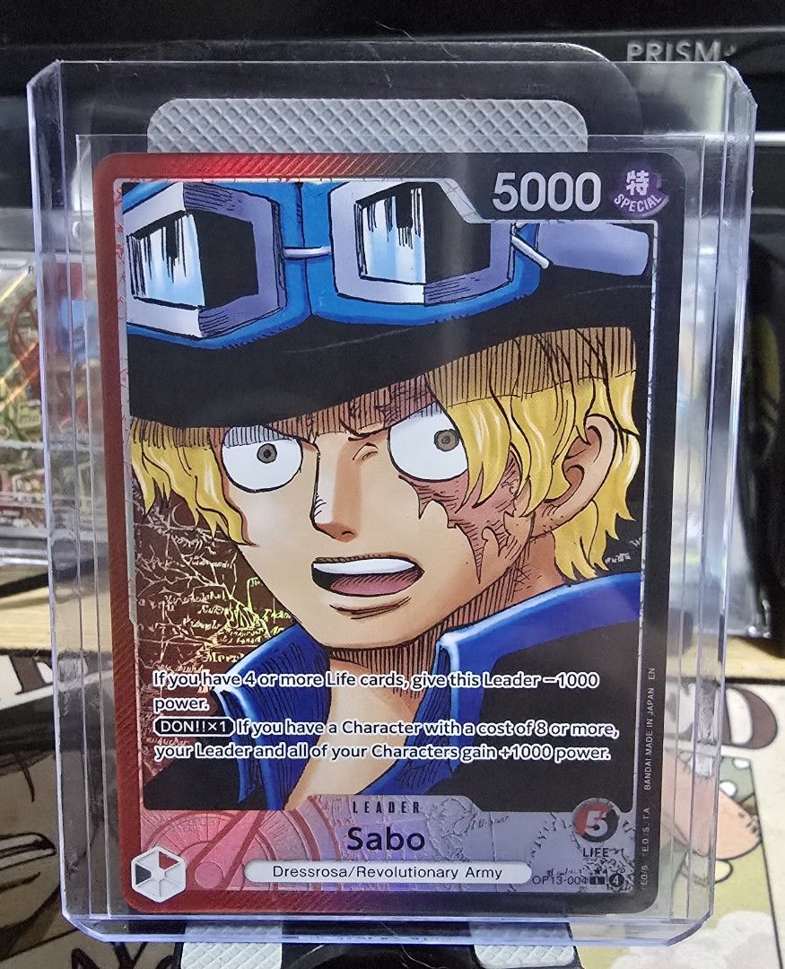 One Piece Card Game English- OP13 Sabo Leader Card, Hobbies & Toys ...