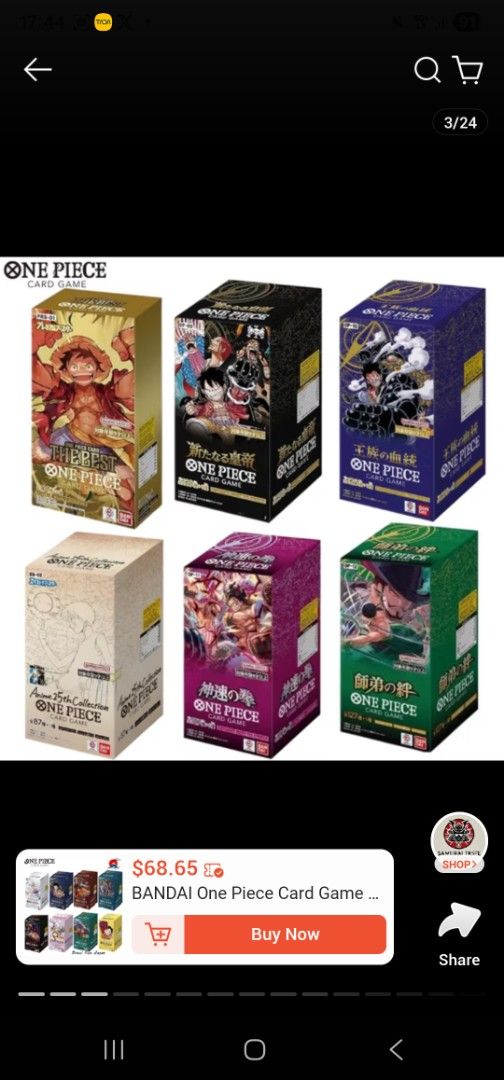 One Piece Card Game Op01/Op09/OP11 Cases, Hobbies & Toys, Toys & Games ...