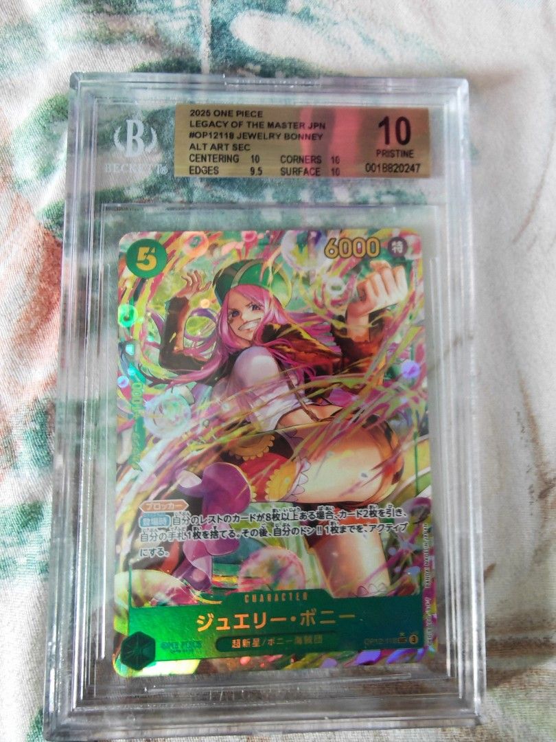 One Piece Legacy of the Master Jewelry Bonney Card - PSA 10, Hobbies ...