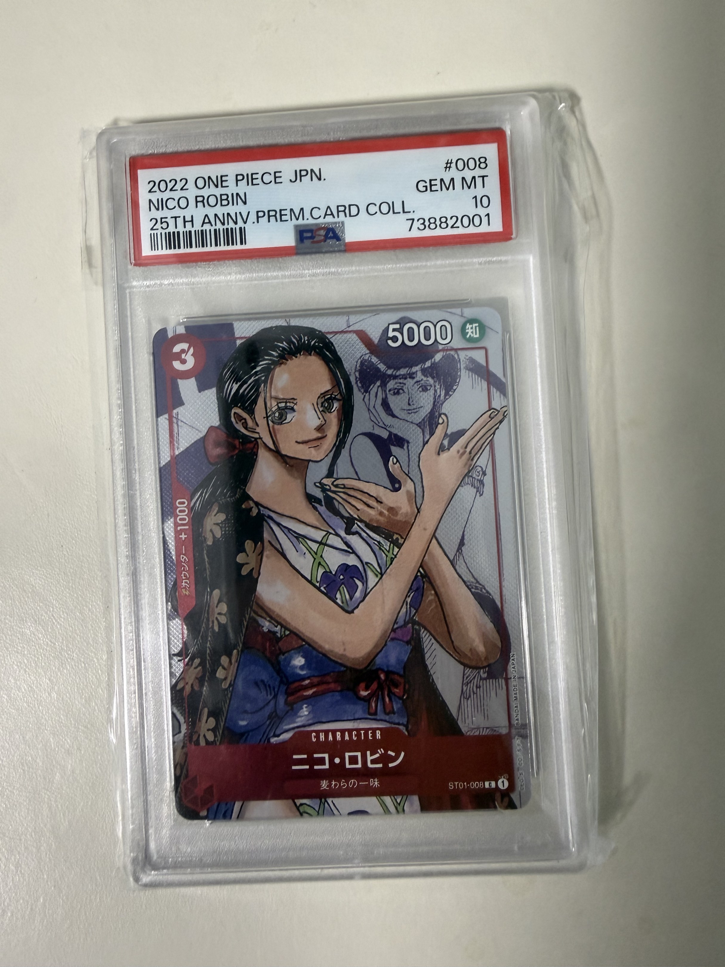 One Piece Nico Robin 25th Anniversary Premium Card PSA 10, Hobbies ...