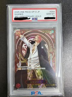 One Piece Shanks Serialized Top Prize Asia PSA 10, Hobbies & Toys, Toys ...