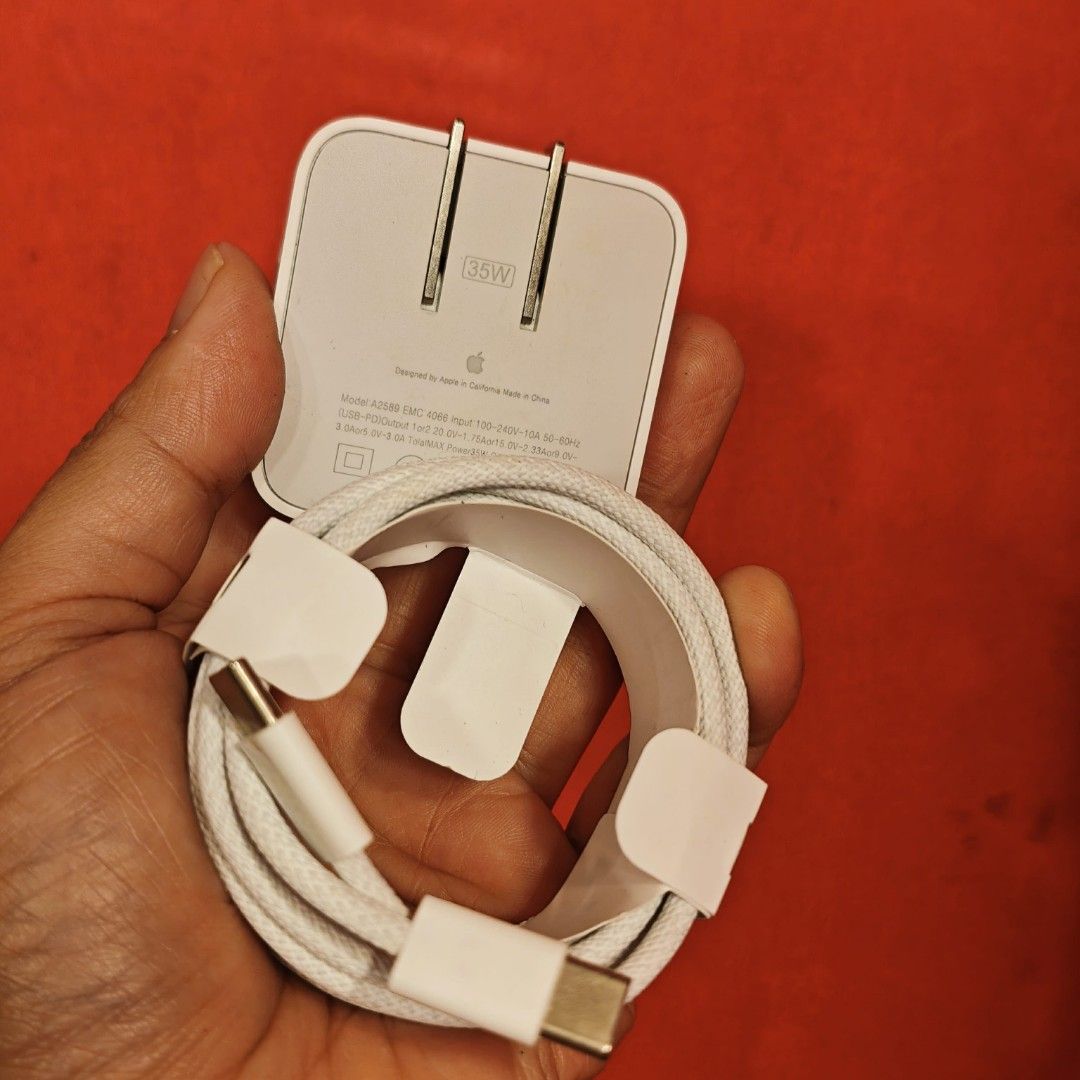 ORIGINAL 35W Dual USB-C Port Power Adapter & 240W USB-C Charge Cable ...