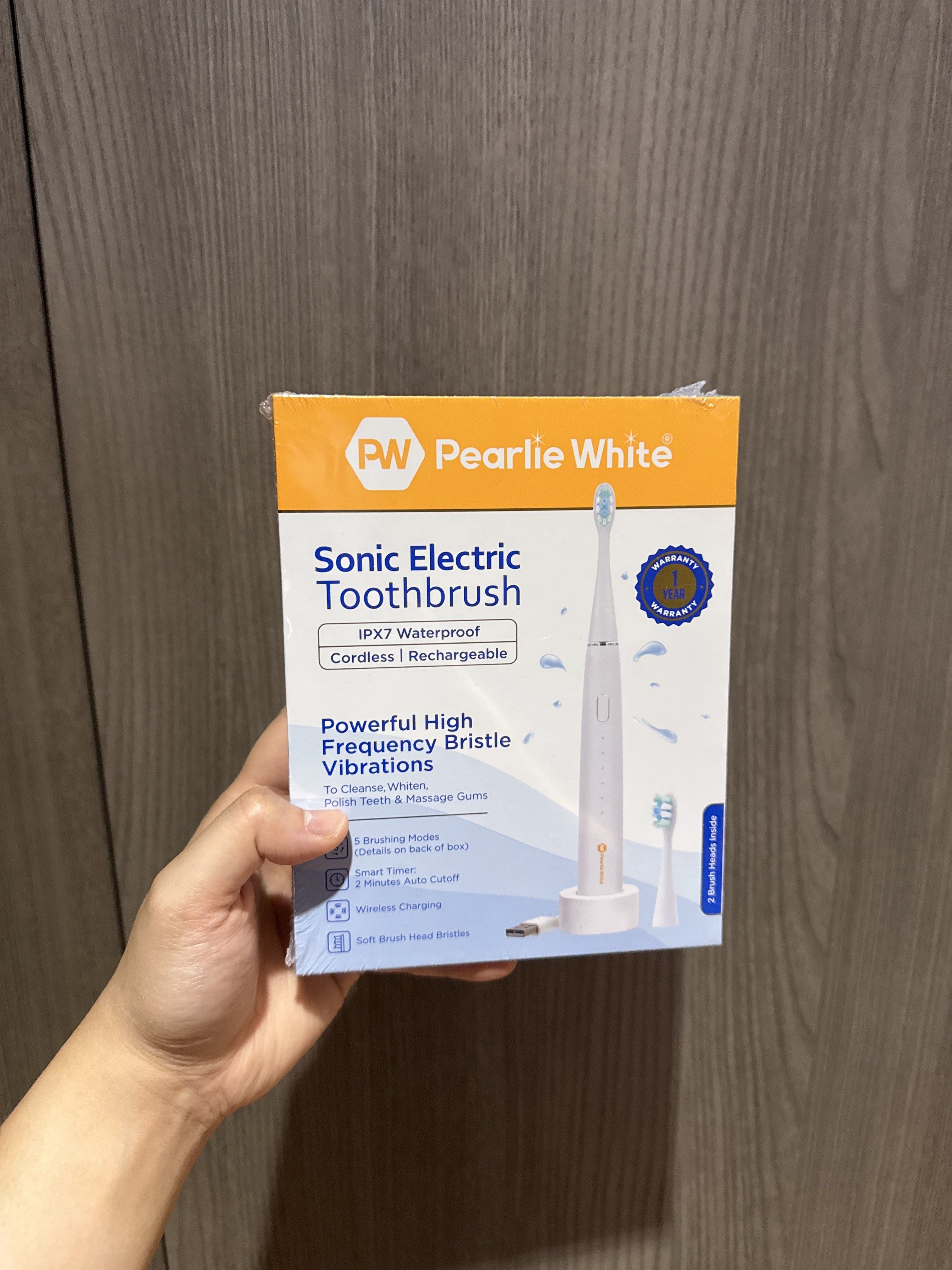 Pearlie White Sonic Electric Toothbrush - Brand New, Beauty & Personal ...