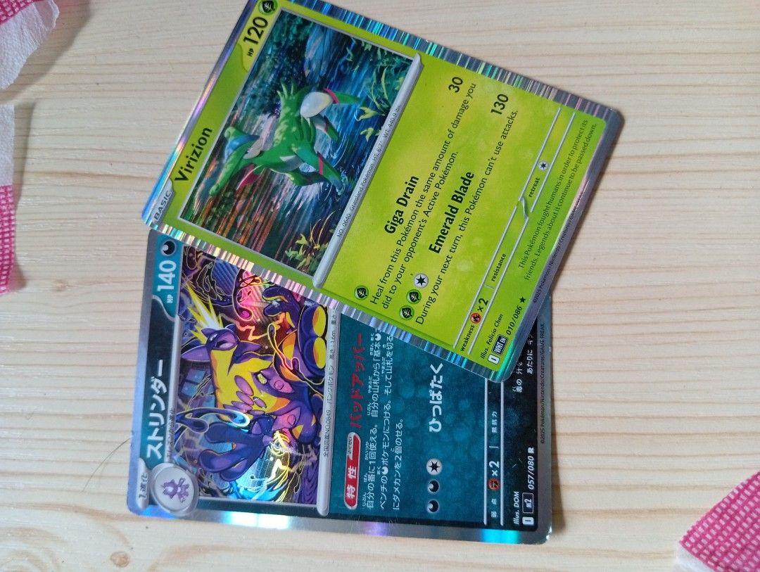 Pokemon Cards - Virizion & Toxtricity, Hobbies & Toys, Toys & Games on ...