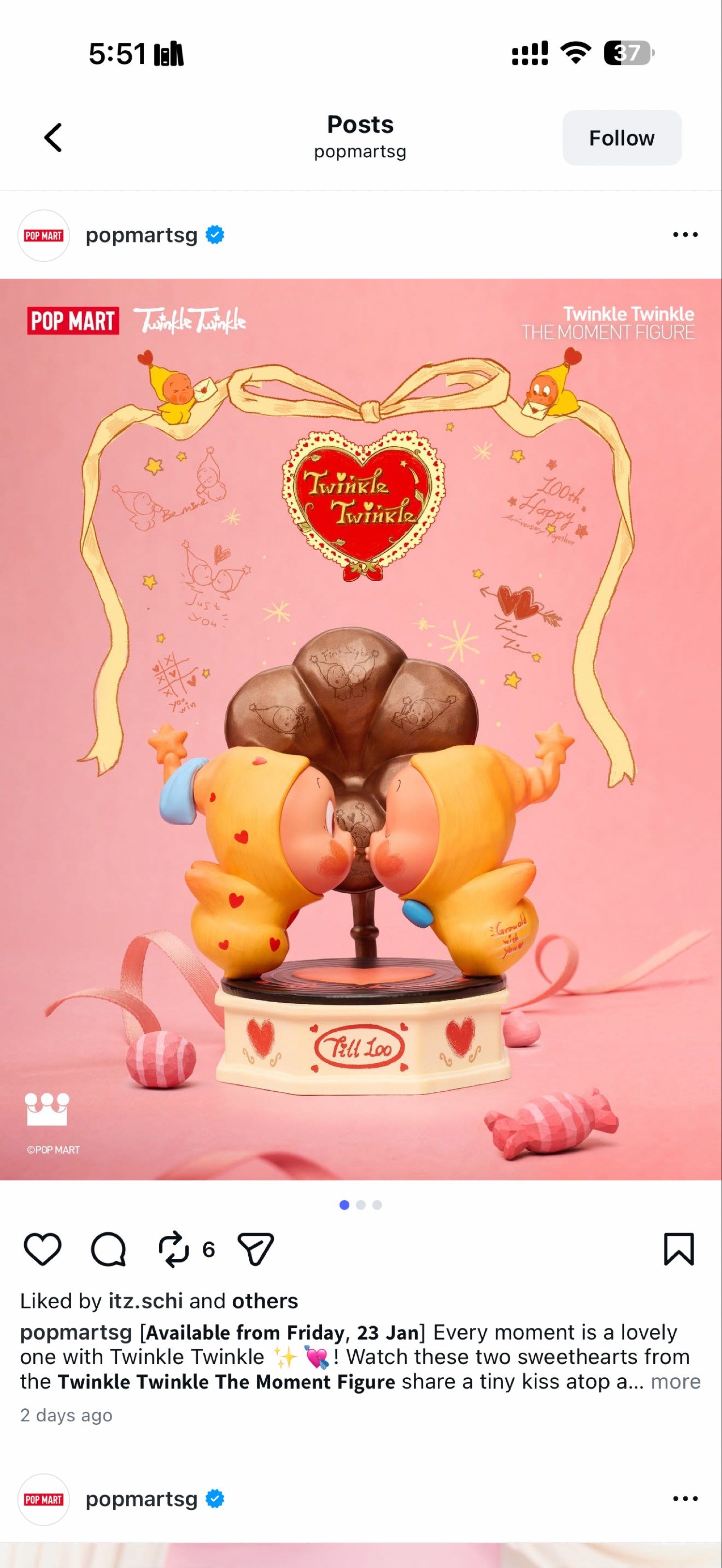 Pop Mart Twinkle Twinkle The Moment Figure, Hobbies & Toys, Toys ...