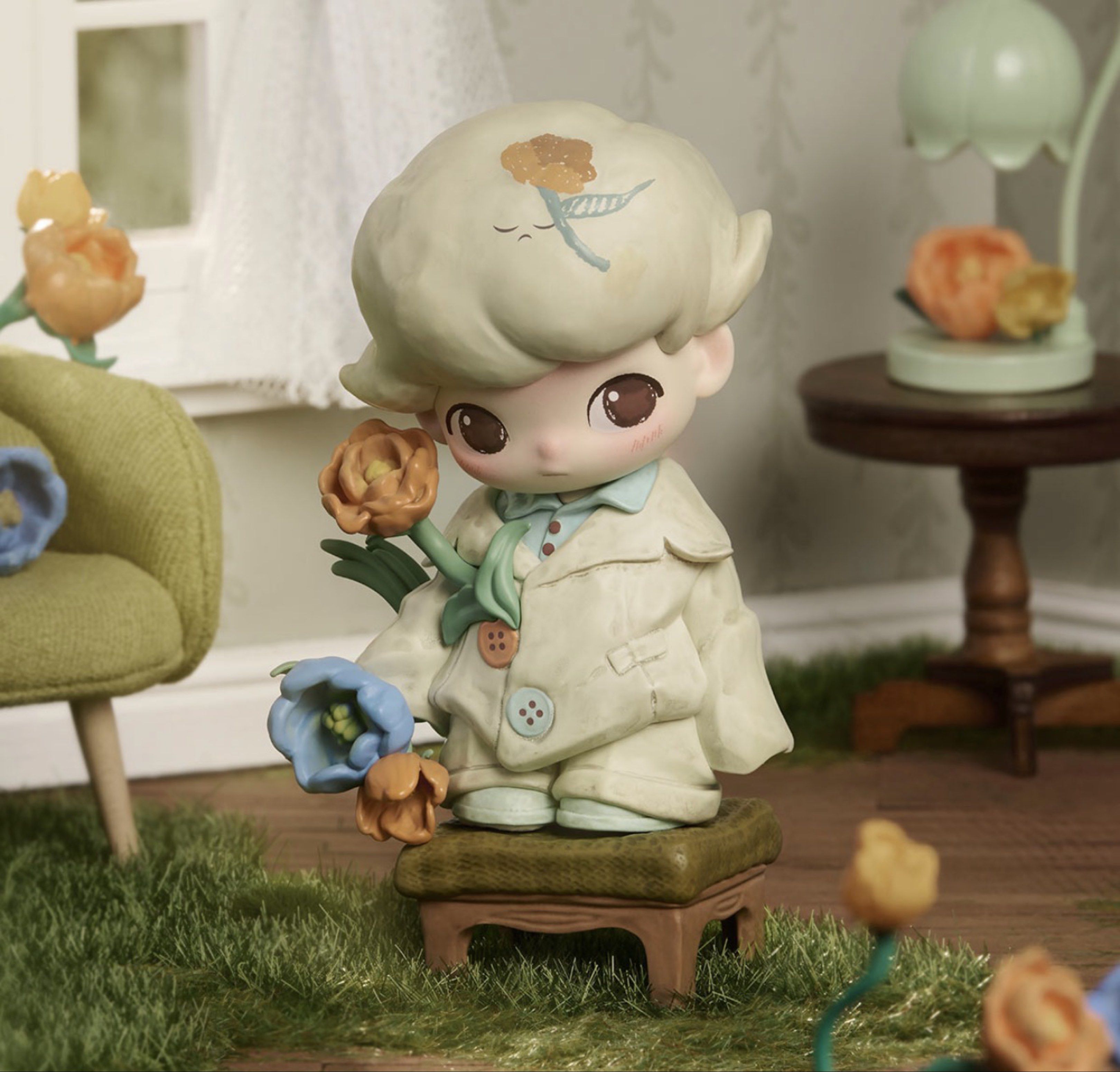 Popmart The Missing Day - blooming Button, Hobbies & Toys, Toys & Games ...