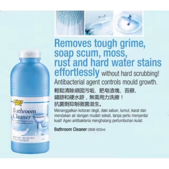 Power Max Bathroom Cleaner 600ml, Furniture & Home Living, Cleaning ...