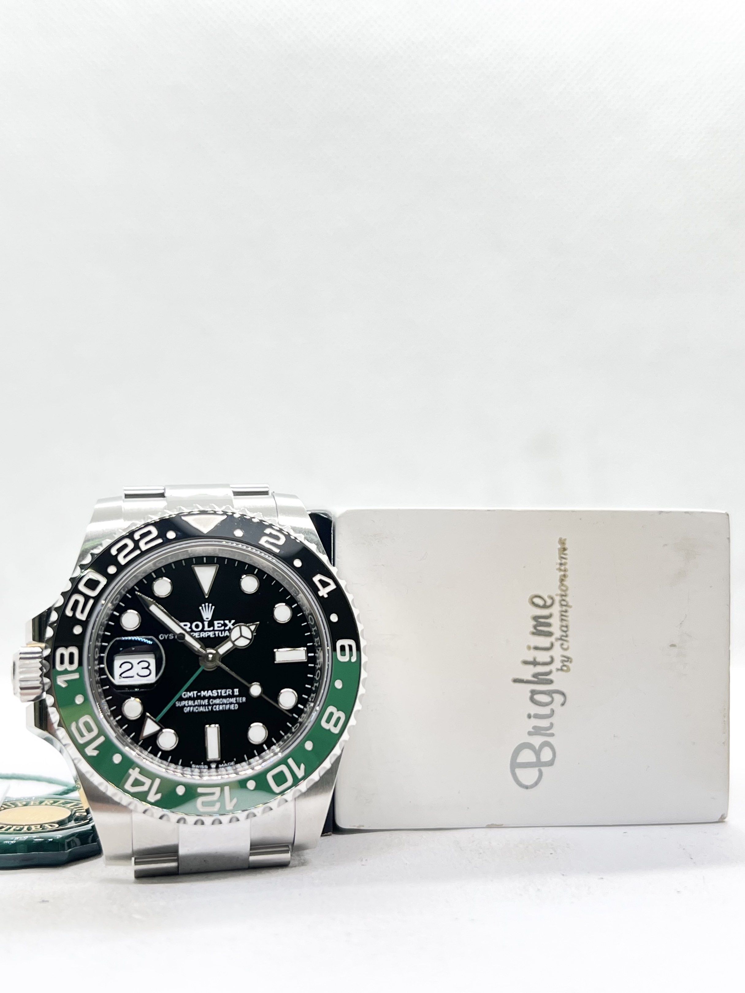 Pre Owned Rolex Oyster Gmt Master II 126720VTNR “Sprite” Black Dial ...
