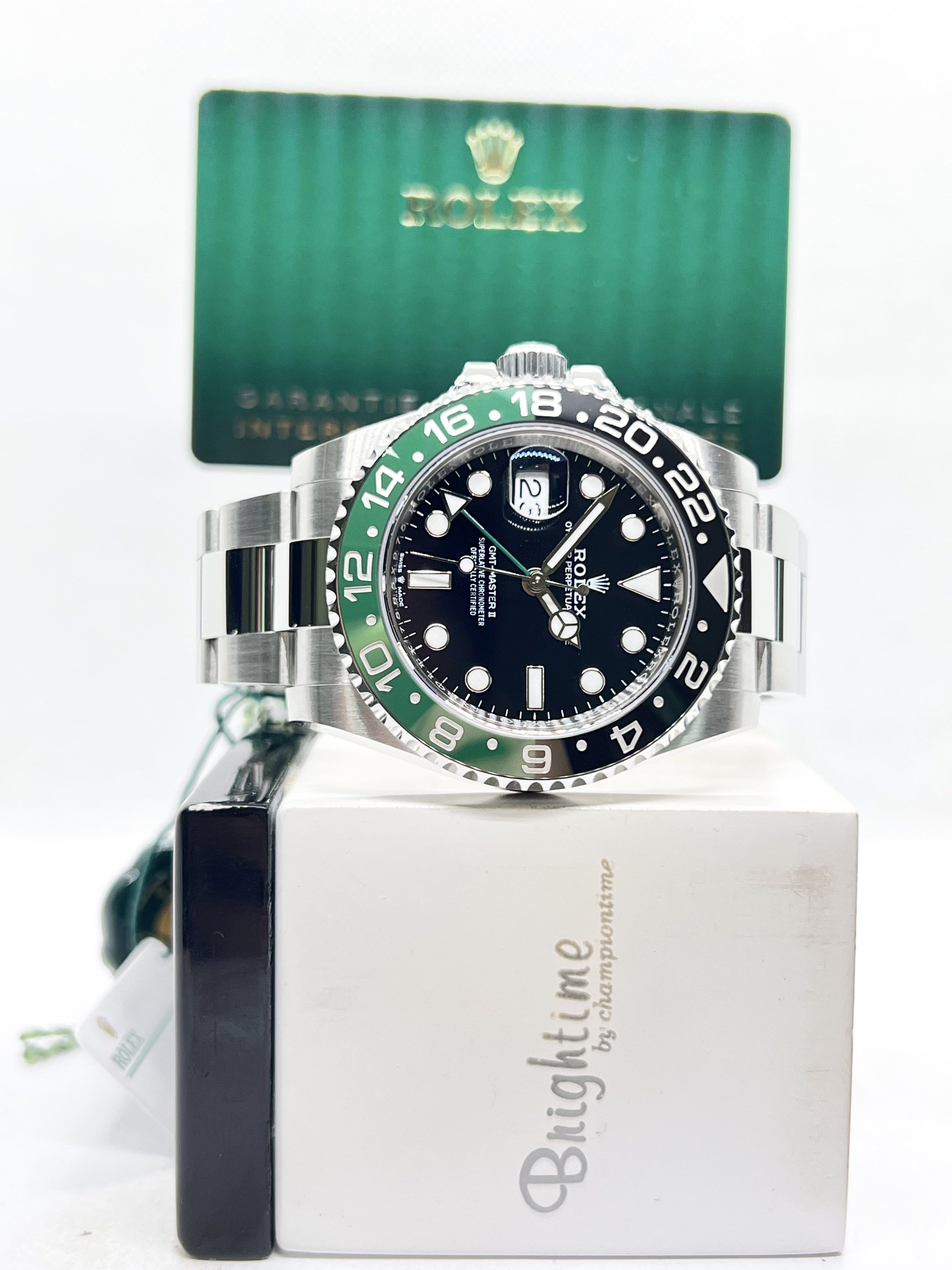 Pre Owned Rolex Oyster Gmt Master II 126720VTNR “Sprite” Black Dial ...