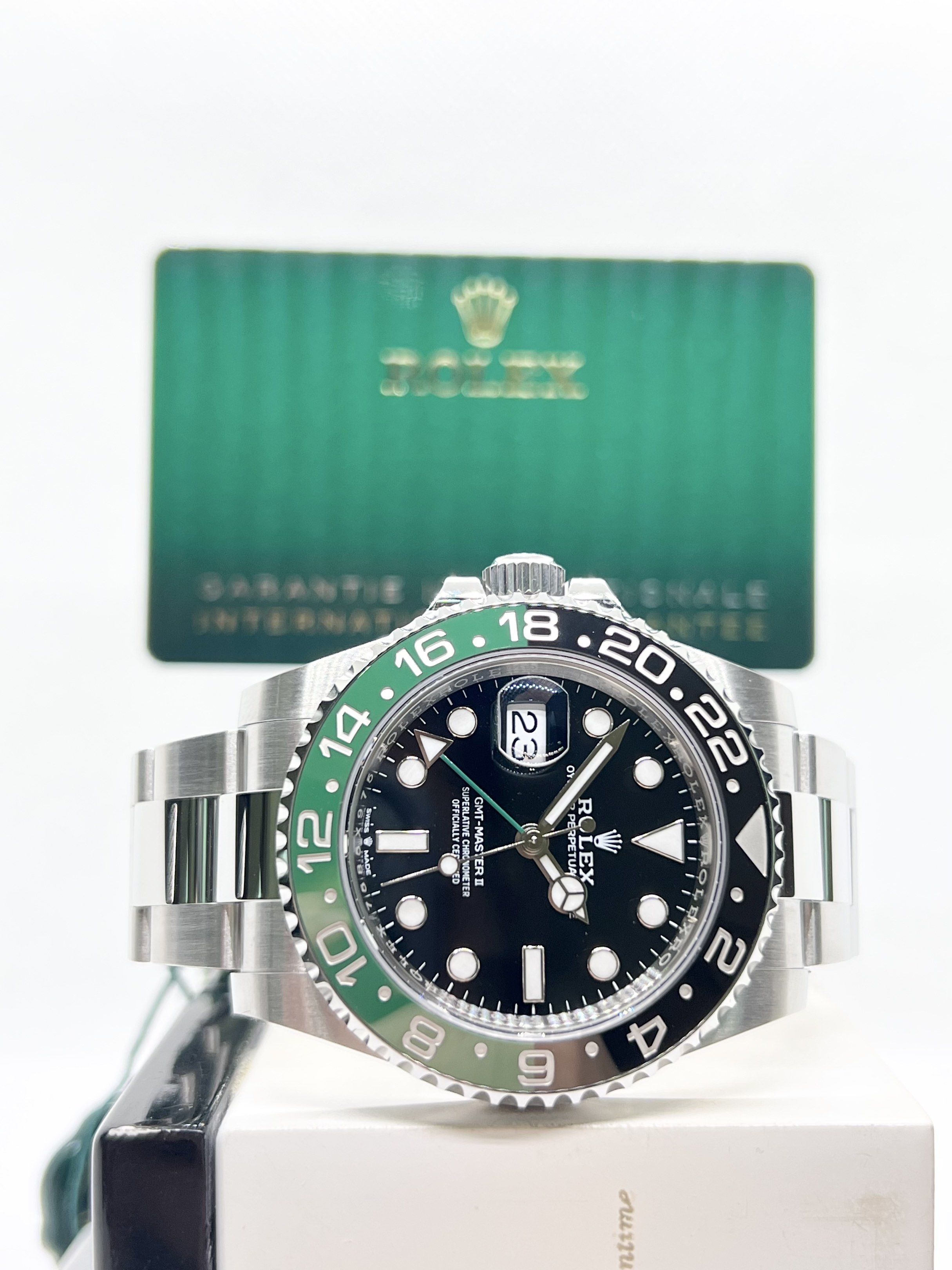 Pre Owned Rolex Oyster Gmt Master II 126720VTNR “Sprite” Black Dial ...